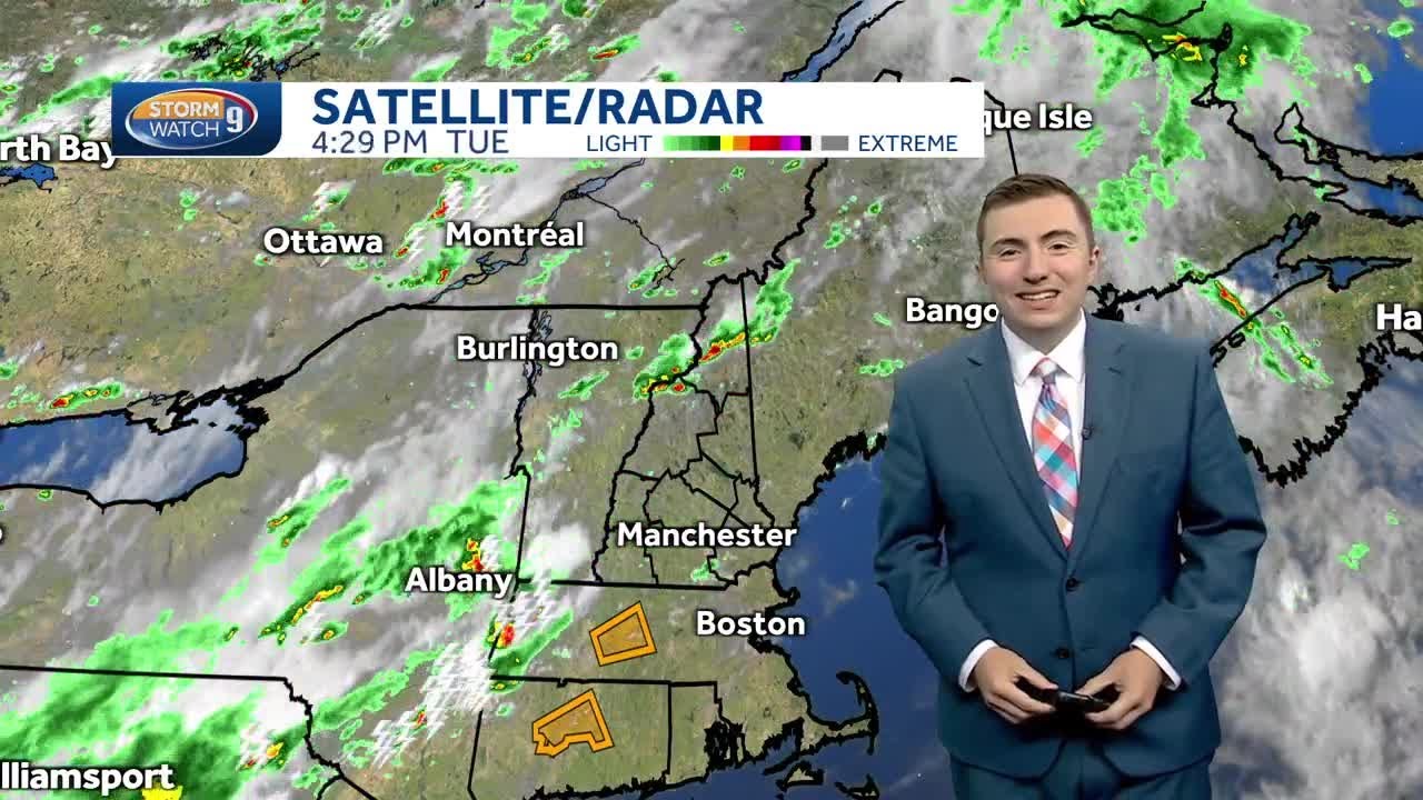 Video: Severe weather mostly passing to south - YouTube