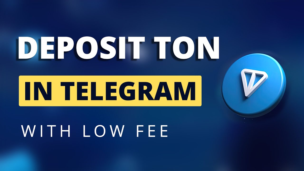 How to Deposit Ton in Telegram Wallet(Ton Space) with lowest fee - YouTube