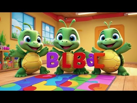 Three Baby Turtles Say A B C | Alphabet Song for Kids | Fun Learning ...