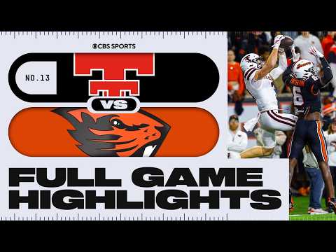 No. 13 Texas Tech Red Raiders vs Oregon State Beavers | Full Game Highlights