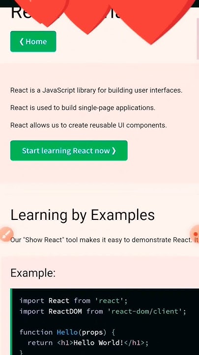 what is React js? #reaction #reacttutorial - YouTube