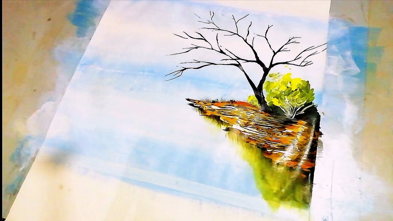 INCOMPLETE ARTWORK || DEMO || ACRYLIC ART ||TO BE CONTINUED - YouTube