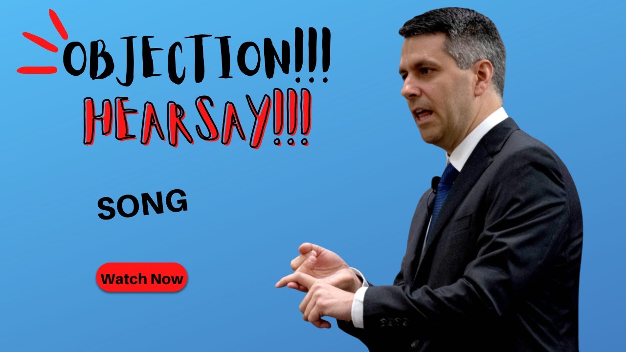 Objection hearsay parody song - YouTube