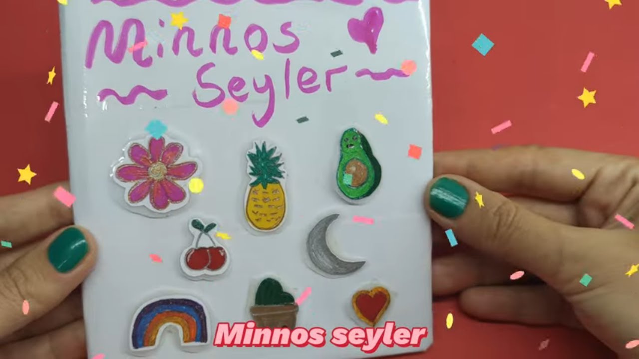 Evde Sticker yapıyoruz / Diy Sticker - YouTube