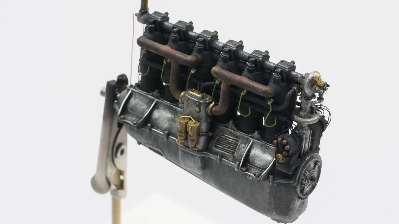 How to build Daimler Mercedes D.III Engine 160 ps - 1:32 WINGNUT WINGS ...