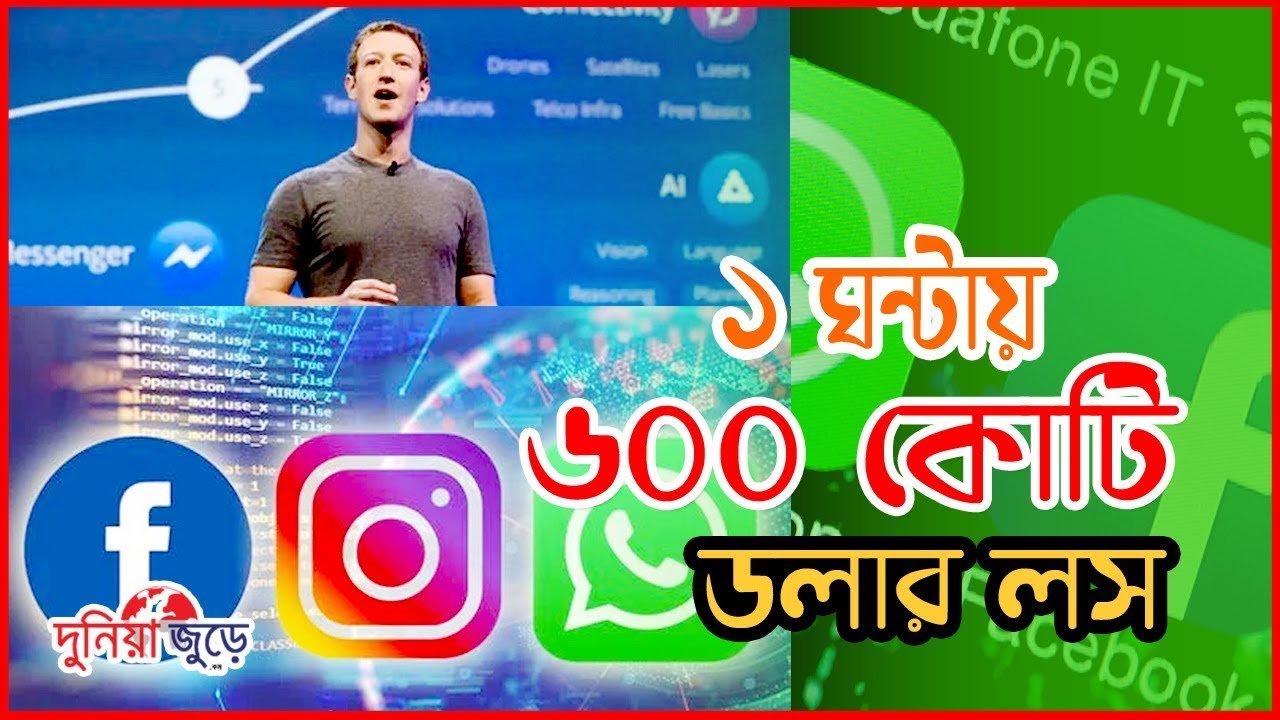 কয়েক ঘণ্টায় ফেসবুক হারালো ৬০০ কোটি ডলারেরও বেশি | Mark Jukar Bag ...