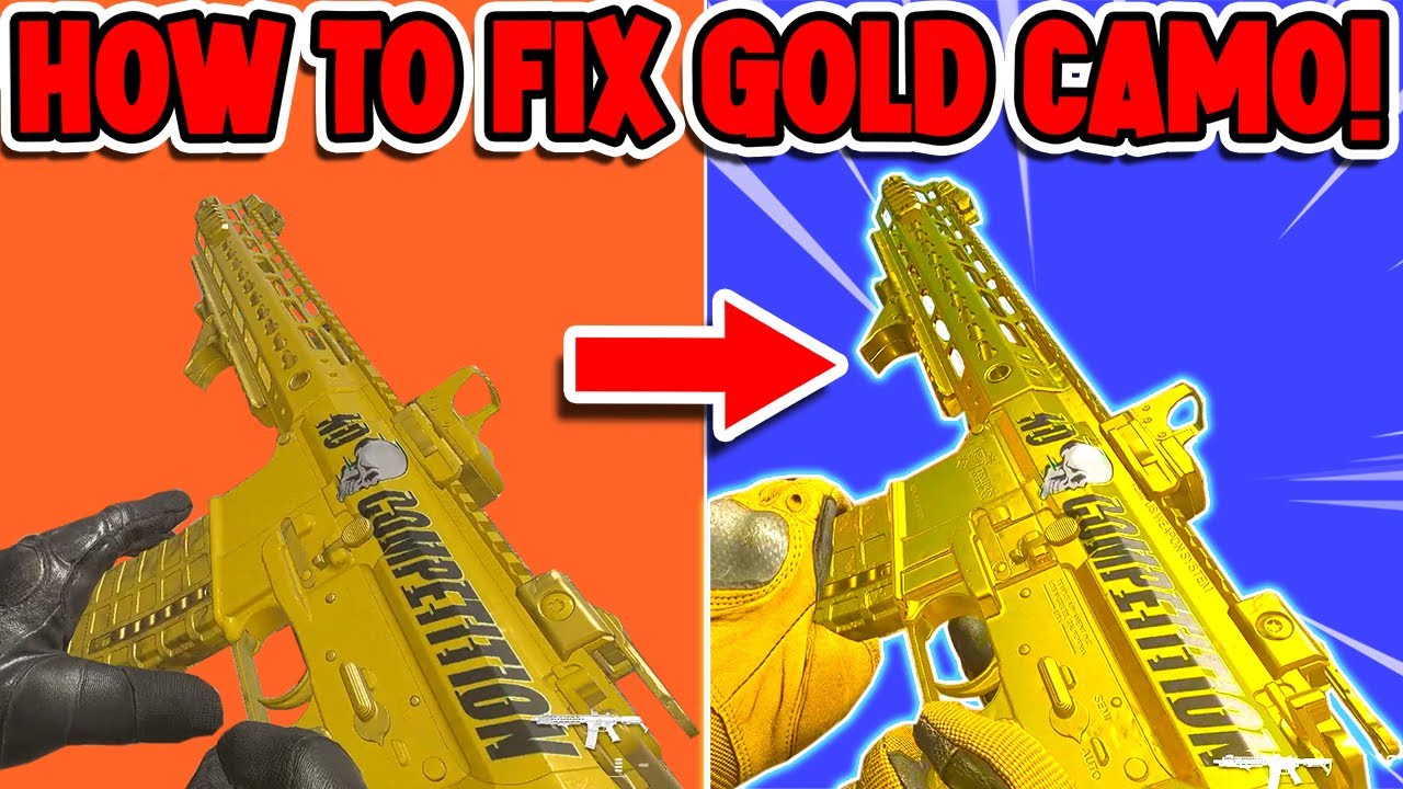 How To FIX Gold Camo In Modern Warfare 2! | GRAPHIC SETTINGS - YouTube