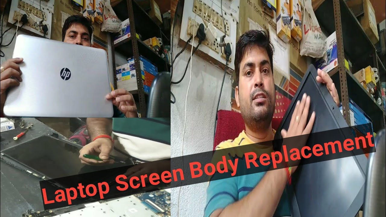 Hp Laptop Screen Pannel Body Replacement 😎|With Tiwari Vlogs - YouTube