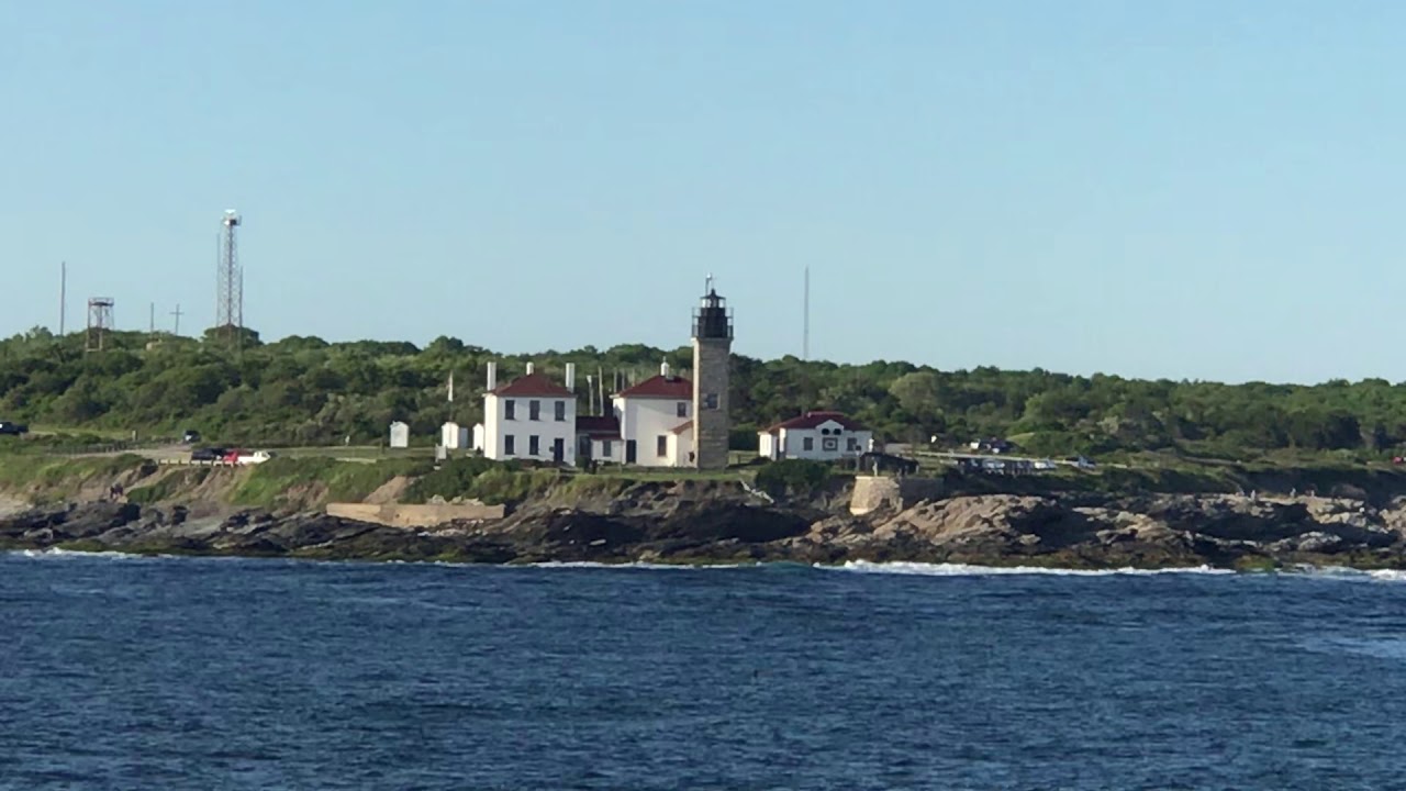 Rhode Island Fast Ferry Buzzard's Bay Light House June 9 2019 - YouTube