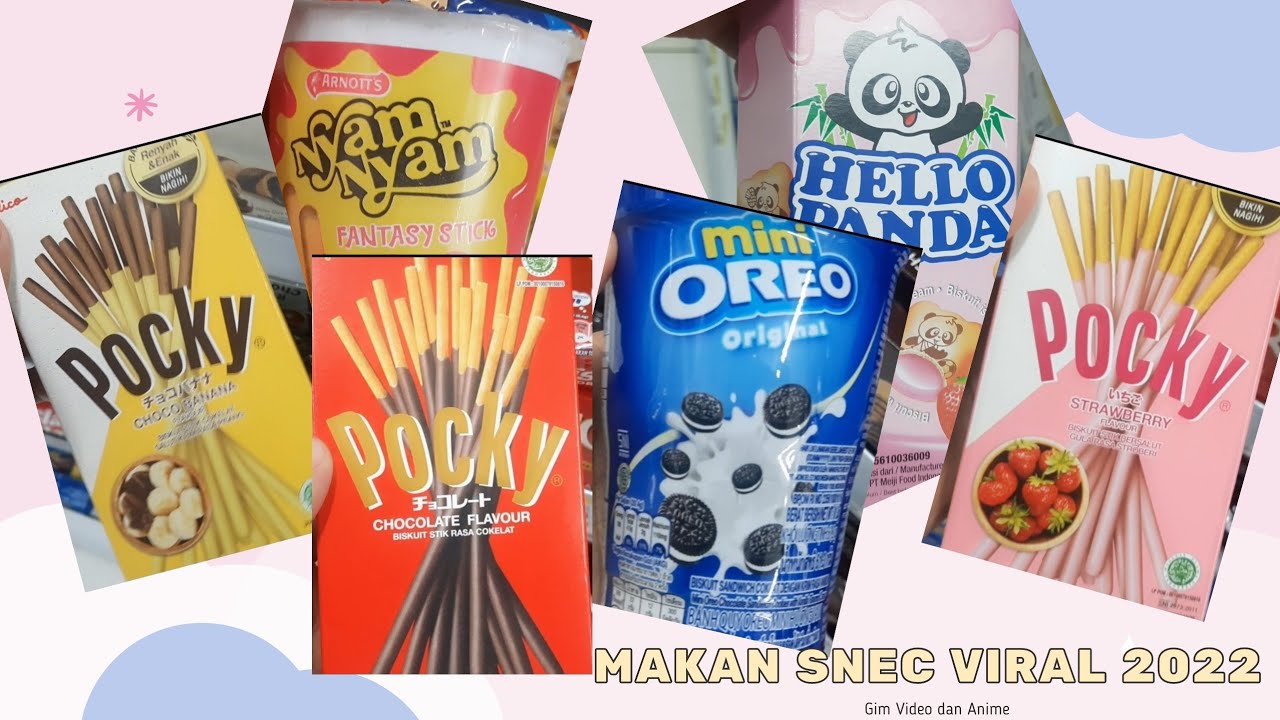 Makanan anak , senek pocky, yamyam oreo, senek hello panda, tanggo ...