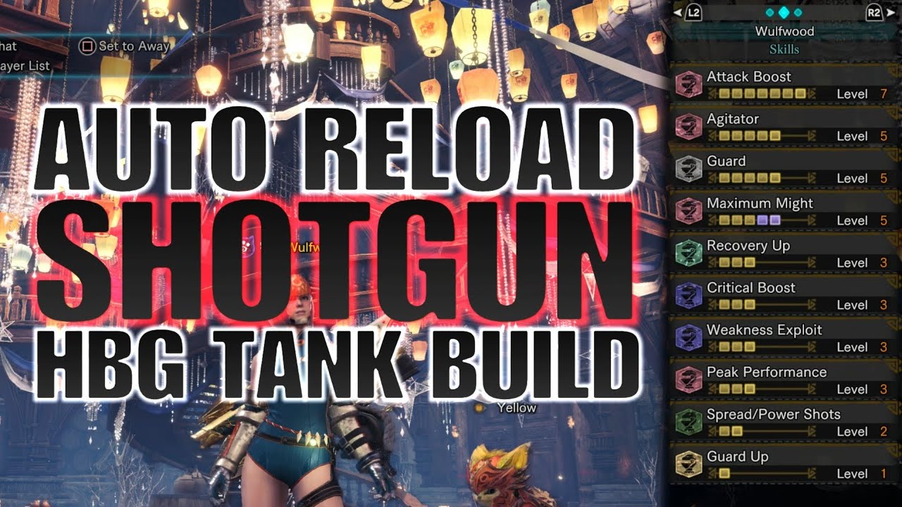 Monster Hunter World: Iceborne Auto reload shotgun HBG Tank Build ...