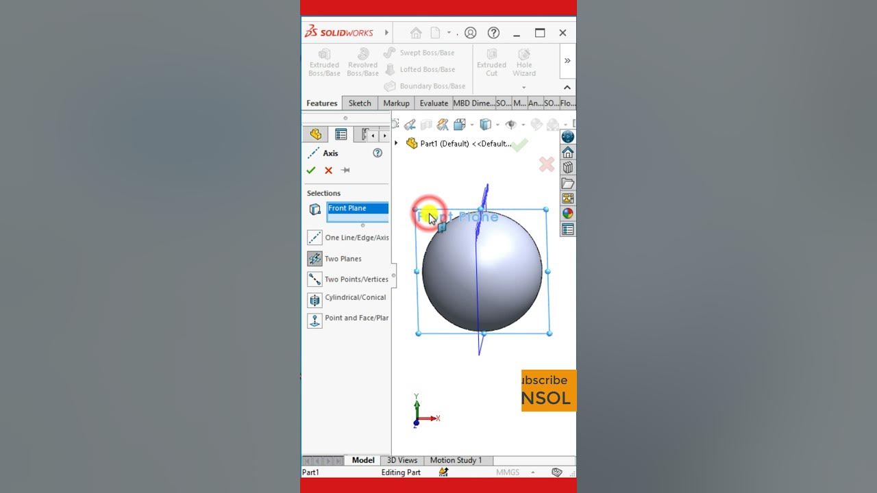 Solidworks reference geometry | How to make reference axis? - YouTube