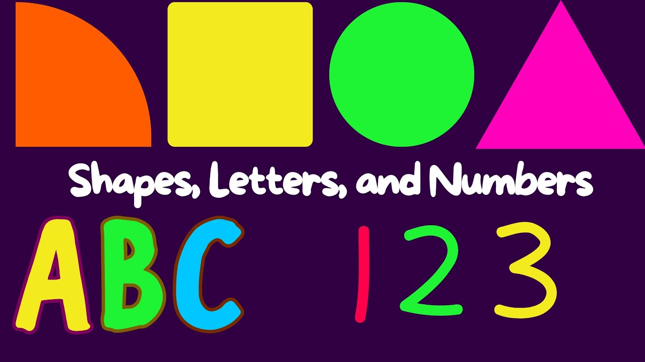 Font ABC,123 and Shapes Adventures! Circles, Tringles, Squares 1 - YouTube