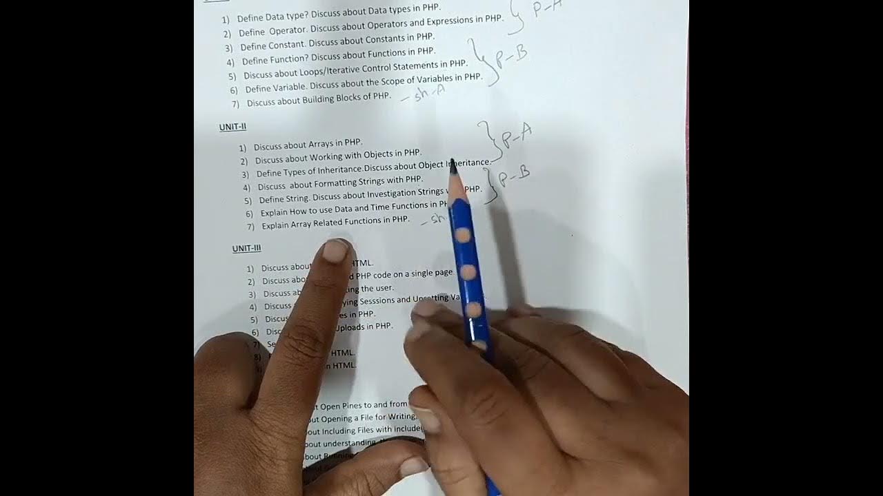 //WEB APPLICATIONS DEVELOPMENT USING PHP& MYSQL IMPORTANT QUESTIONS// - YouTube