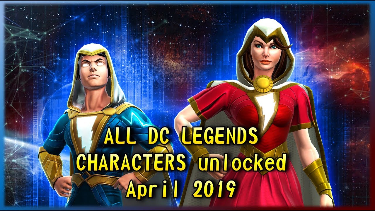 ALL DC LEGENDS CHARACTERS unlocked April 2019 / Todos los personajes DC ...