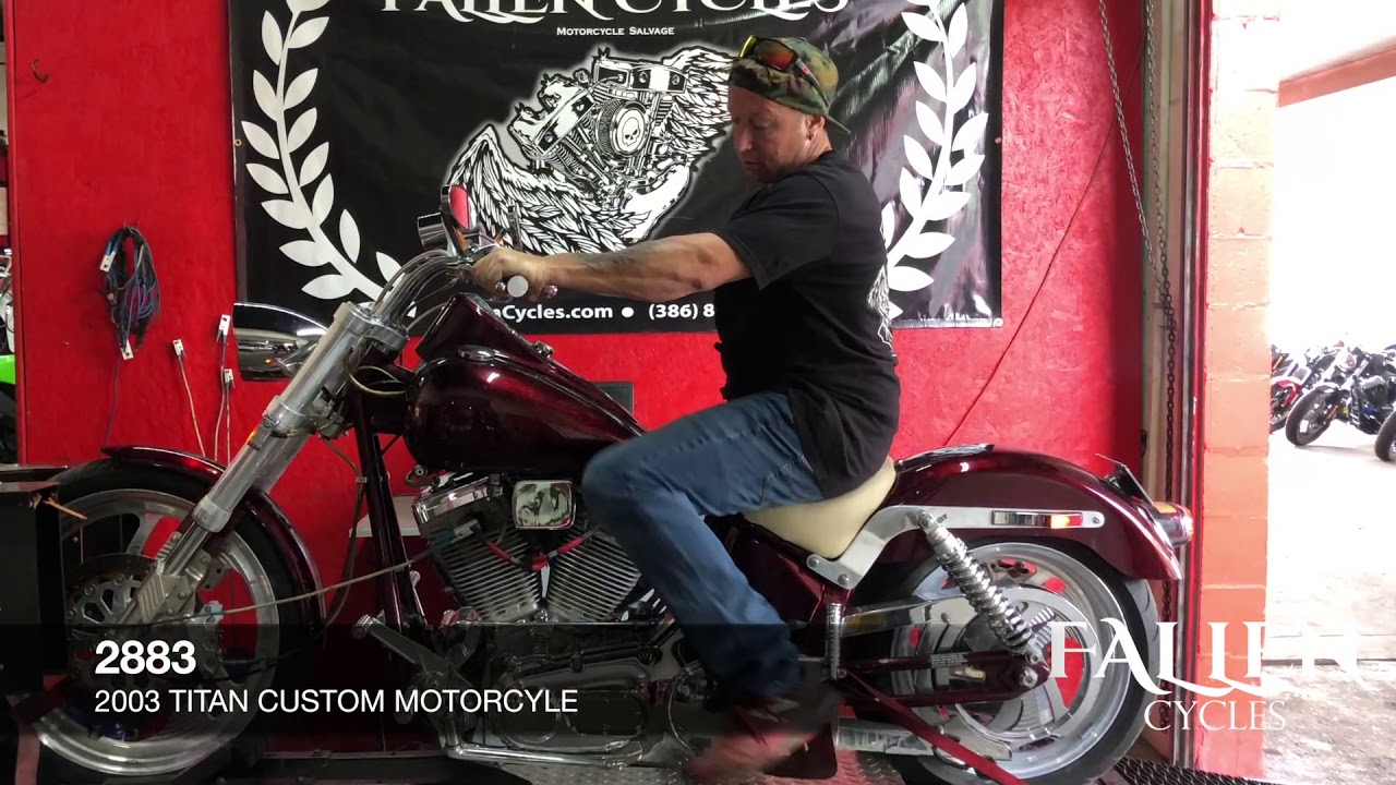 2883 - Fallen Cycles - 2003 Titan Custom Motorcycle - YouTube