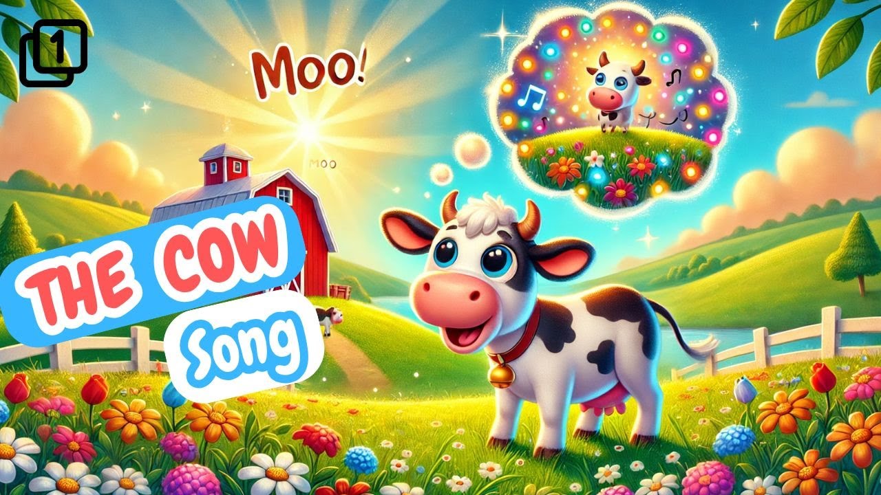 The Cow Song | Moo Moo to the Cowbeat | Fun Farm Song for Kids | Dance ...