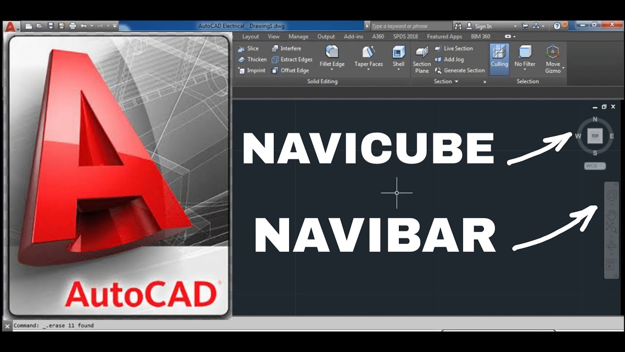 How to display navigation tool's in AutoCAD - YouTube