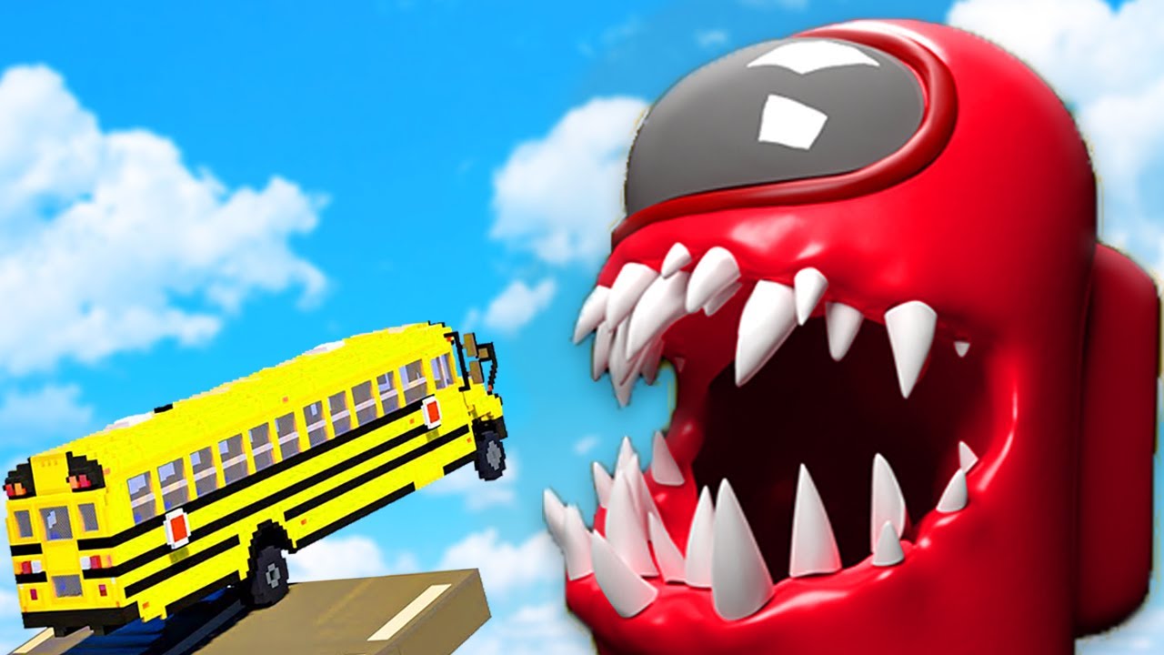 Jumping Cars vs Giant Among Us | Teardown - YouTube