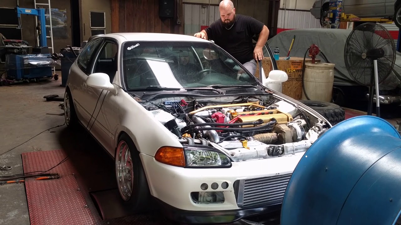 B18 non vtec 602whp CSS block - YouTube
