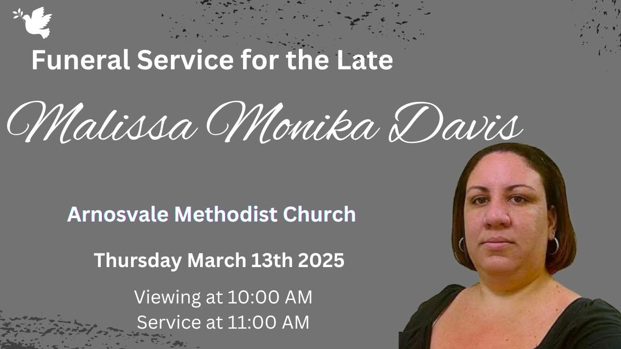 Malissa Monika Davis - Funeral Service - YouTube