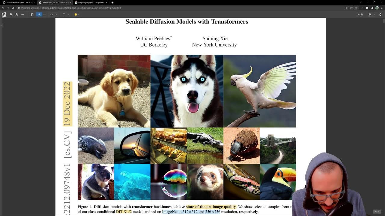 DiT: Scalable Diffusion Models with Transformers - YouTube