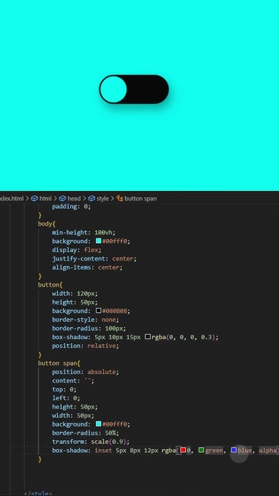 Make toggle button #shorts #coding #frontend_development #htmlcssjavascript - YouTube