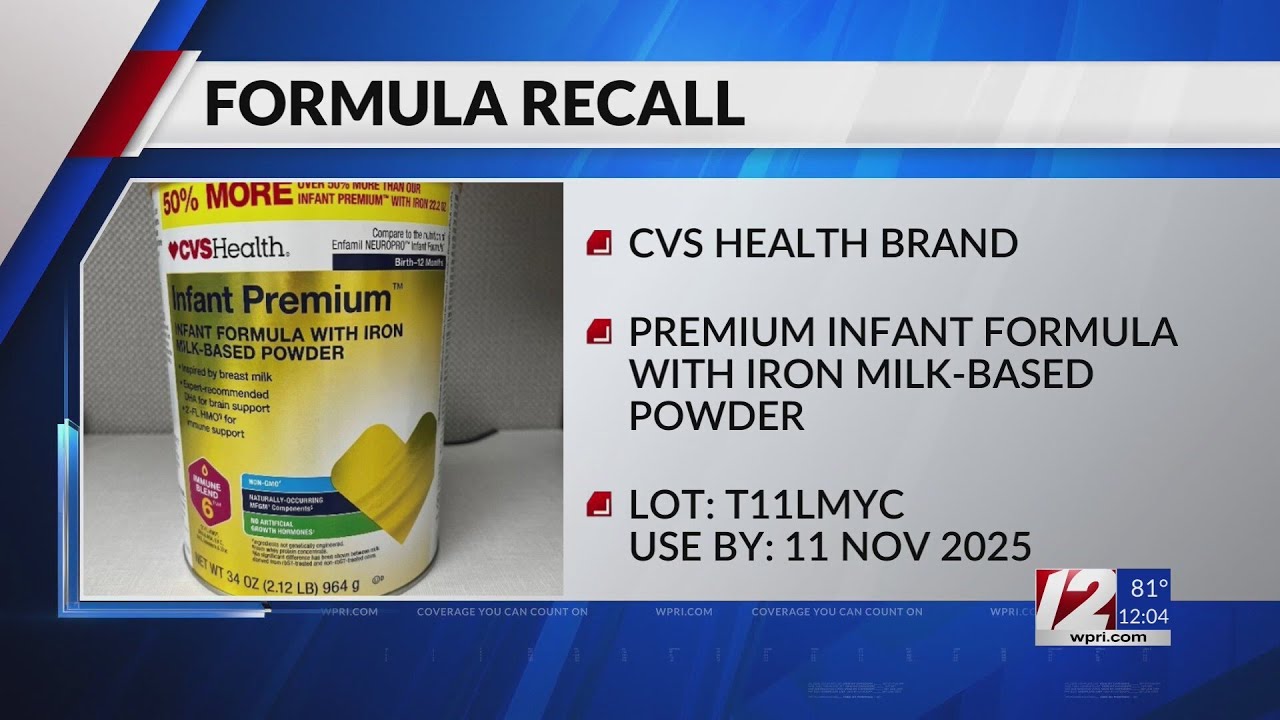 CVS Health infant formula recall - YouTube