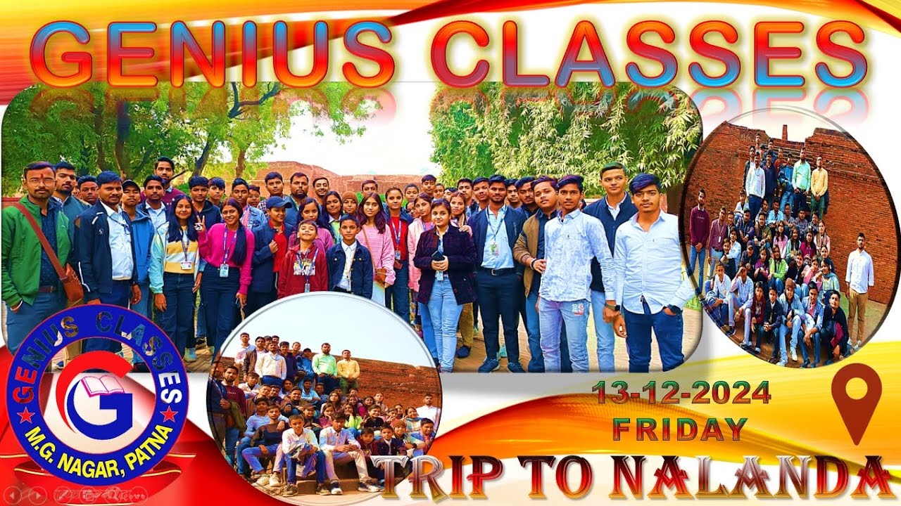 #Genius Classes से बच्चों को नालंदा के प्राचीन स्थल का भ्रमण कराया गया ...