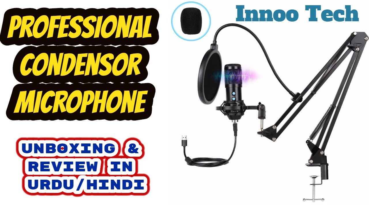 Unboxing and Review Innoo Tech Professional Condenser Microphone ...