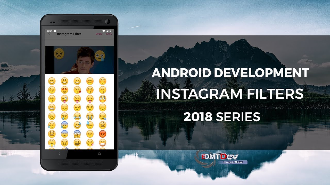 Android Studio Tutorial - Instagram Filter part 5 Add Emoji - YouTube