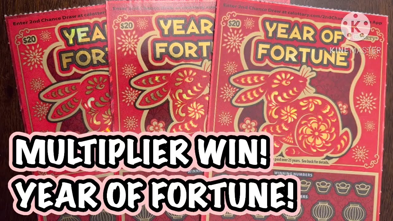 MULTIPLIER WIN! YEAR OF FORTUNE! CA Scratchers - YouTube