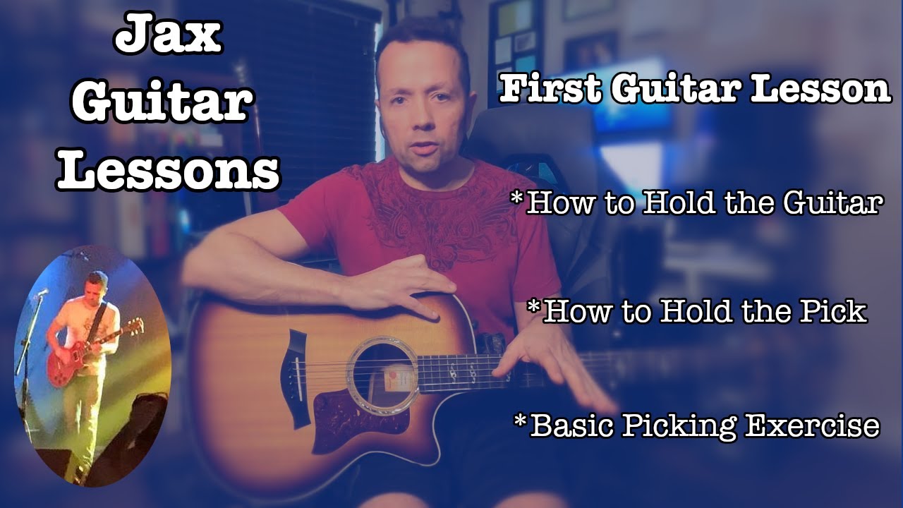 First Guitar Lesson - Basic Picking Exercise - Explanation - YouTube