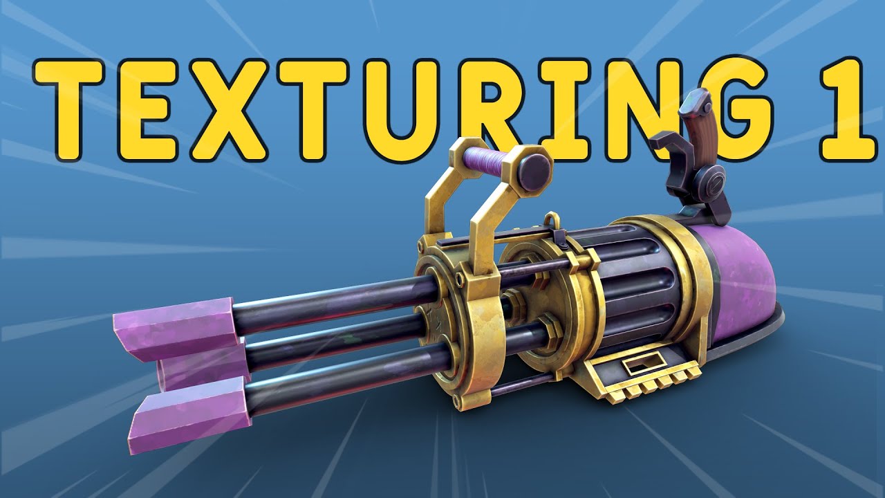 Tutorial series: Arcane Jinx minigun Texturing 1 : Blocking textures ...