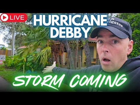 STORM CHASING. Florida. HURRICANE DEBBY. Tropical Storm. LIVE. - YouTube
