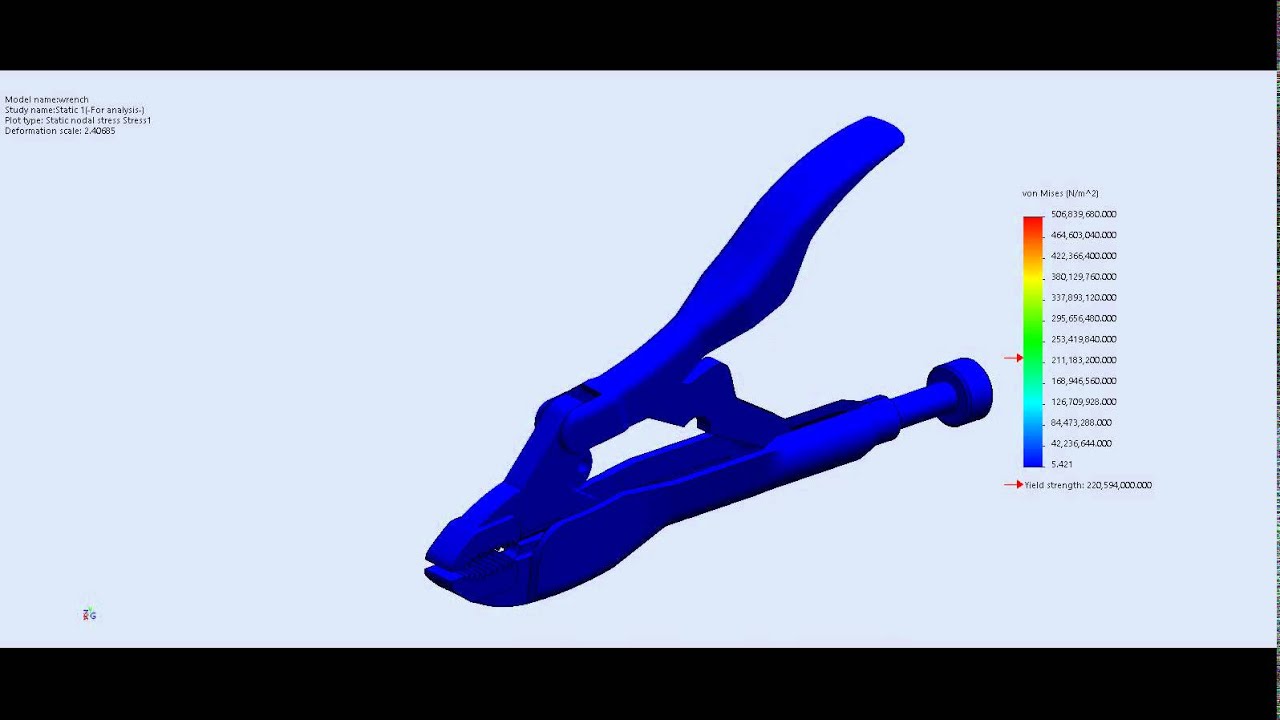 Solidworks Simulation ("Cosmosworks") example 001 - YouTube