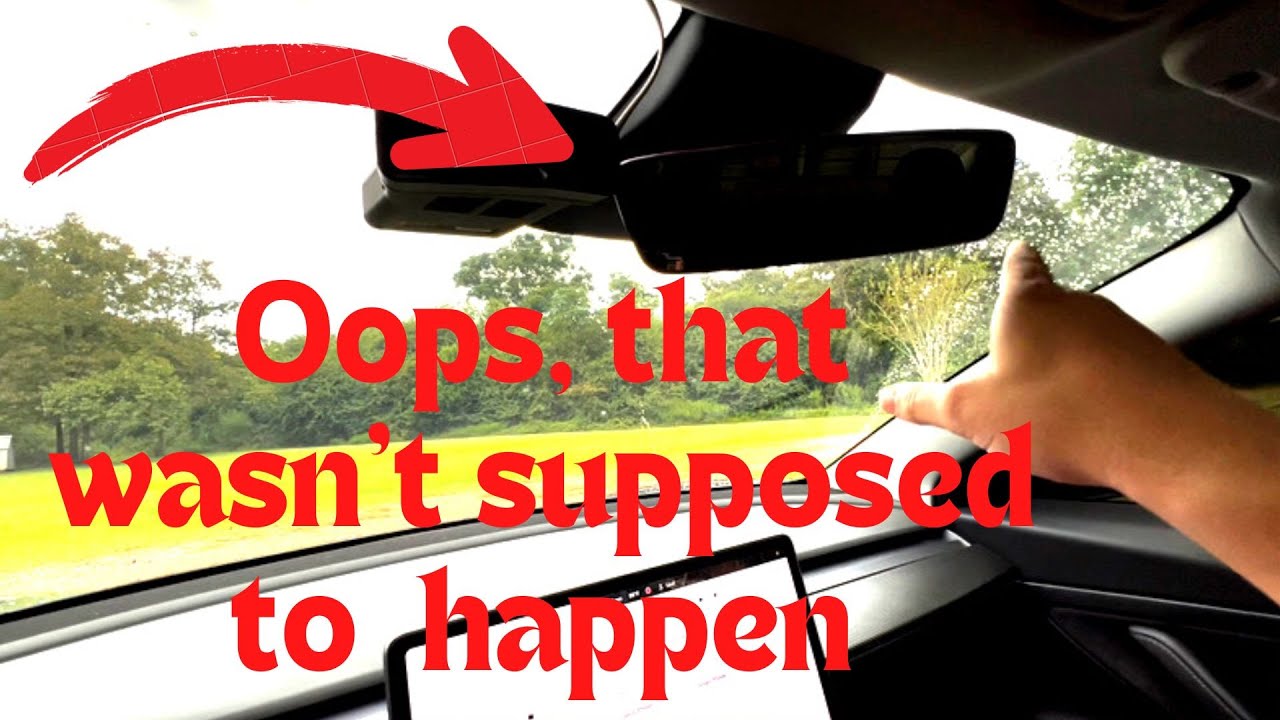 Fixing Tesla Model 3 Rear View Mirror - YouTube