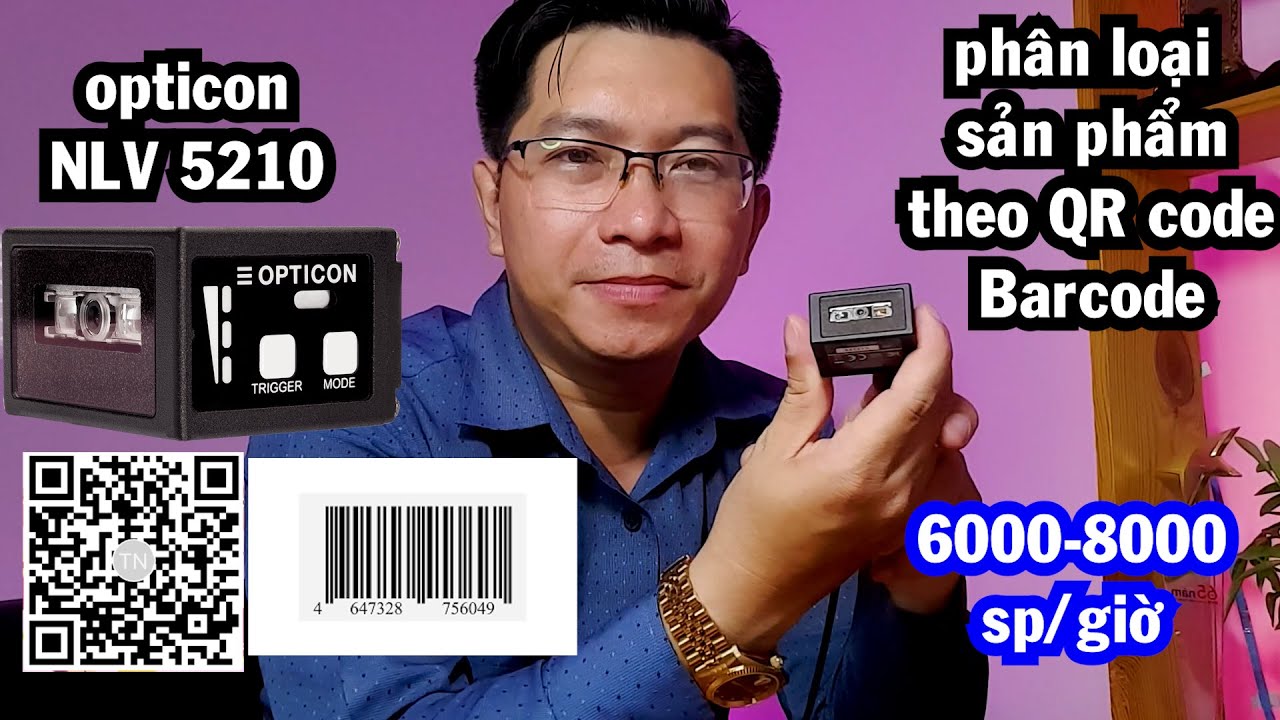 dự án phân loại sản phẩm theo mã QR code - Barcode tốc độ cao với máy ...