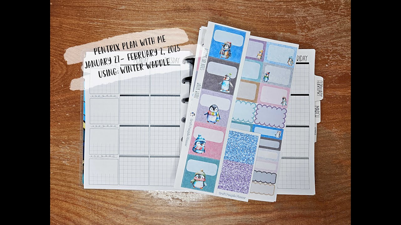 Pentrix Plan With Me || January 27- February 2, 2025 || Using: Winter ...