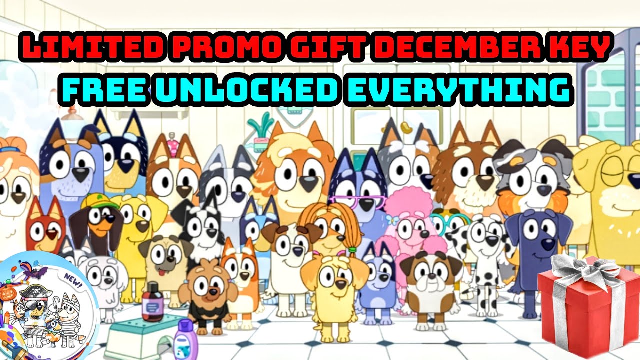 Bluey Let's Play Limited Promo Gift December Key Free Unlocked ...