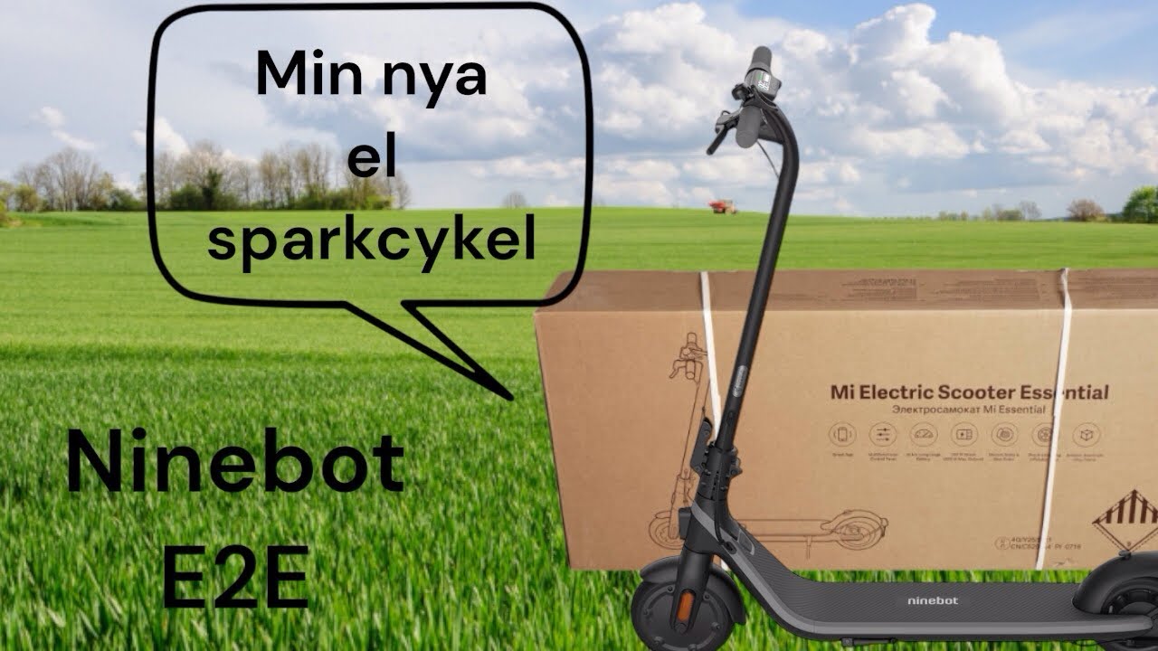 Visar min nya El-sparkcykel (Ninebot E2E) - YouTube