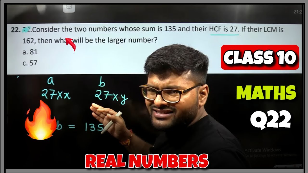  Consider The Two Numbers Whose Sum Is 135 And Their HCF Is 27 If