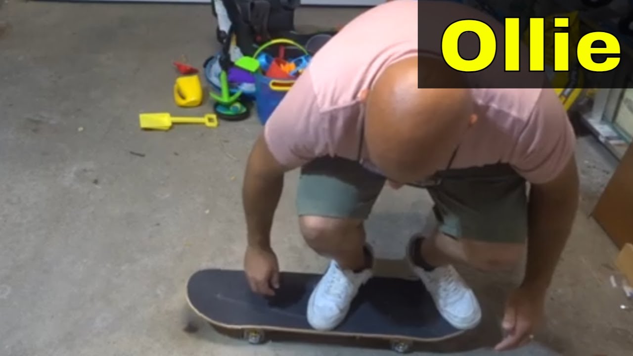 How To Do An Ollie On A Skateboard-Easiest Tutorial - YouTube