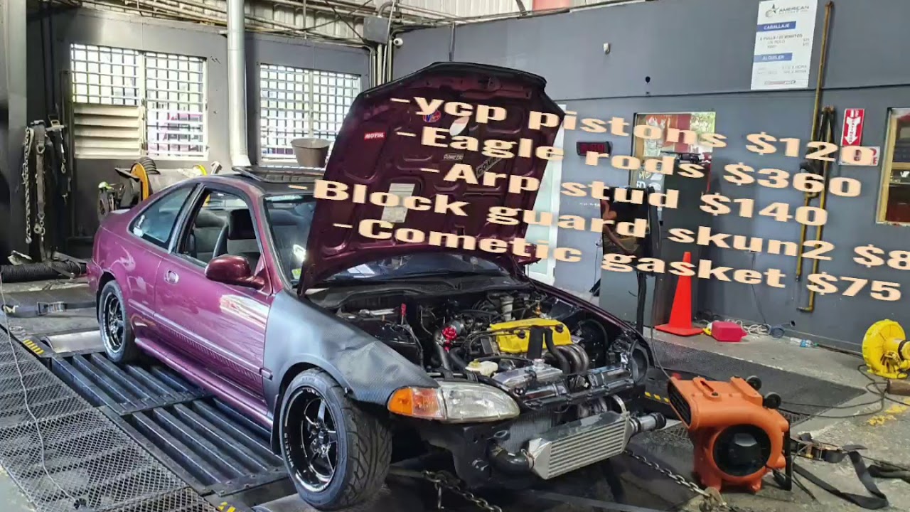 300 hp honda civic Dseries turbo budget - YouTube