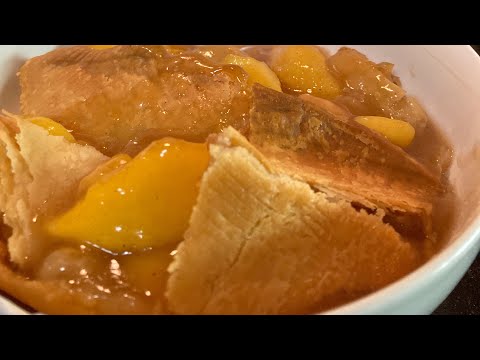 OLD SCHOOL FRESH PEACH 🍑 COBBLER (THE BEST PEACH 🍑 COBBLER YOU WILL EVER EAT OR CAN MAKE)