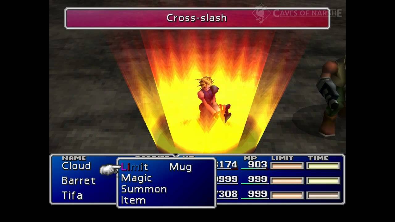 Cloud's Cross-Slash Limit Break - Final Fantasy VII - YouTube