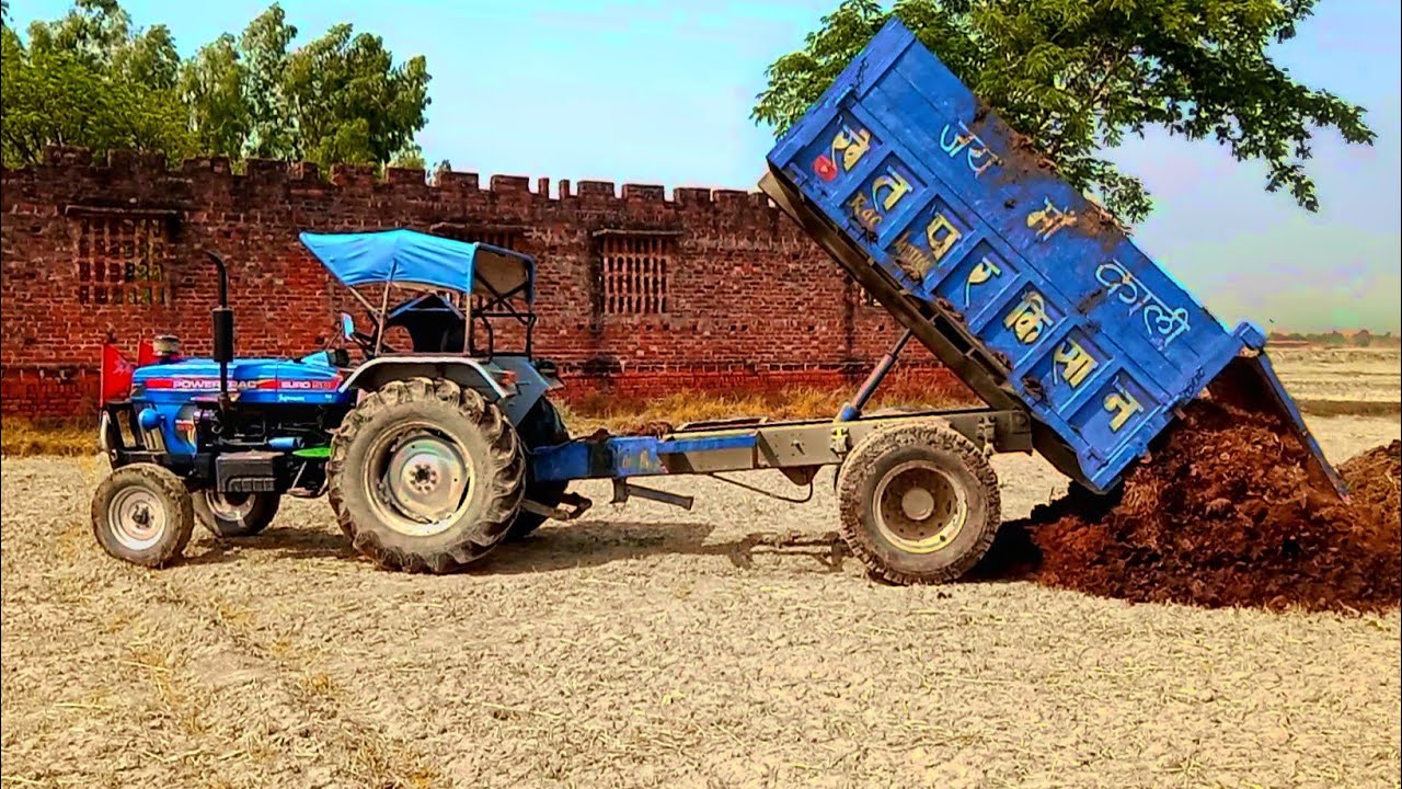 Boga_trali_over_loading (🥵hard_working_video)POWERTRACTRAC_EURO_50 # ...