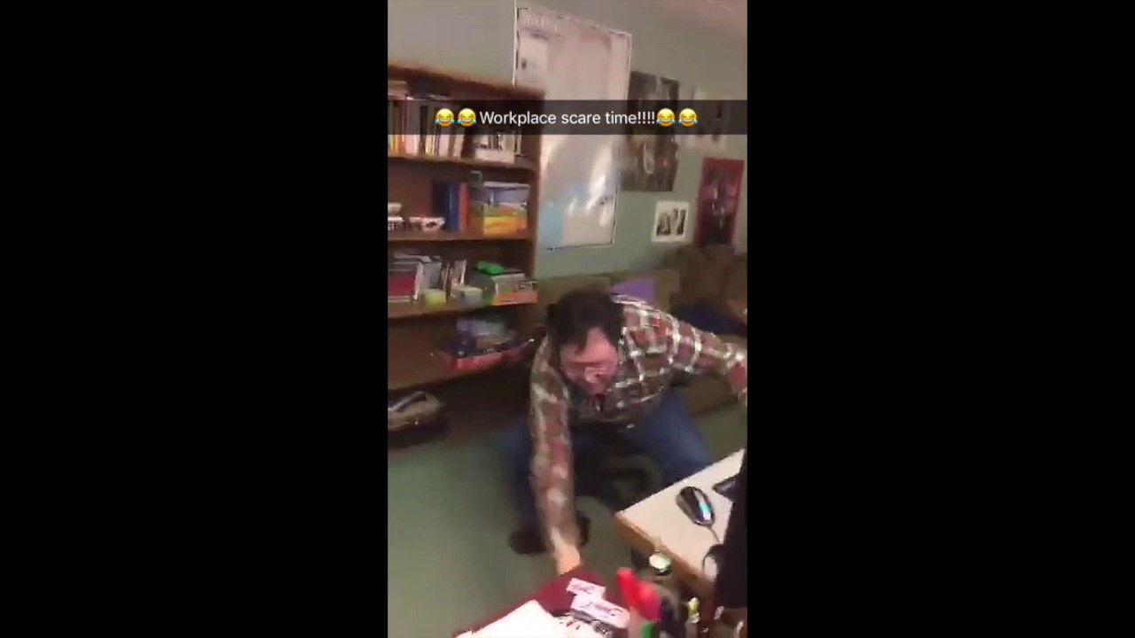 What Happens When You Scare a Co-worker at the Office - YouTube