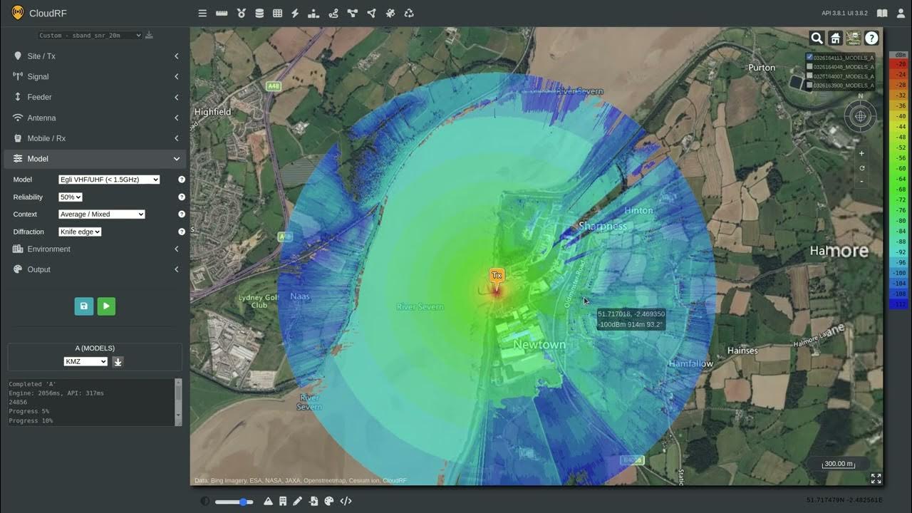 CloudRF user interface: Propagation models - YouTube