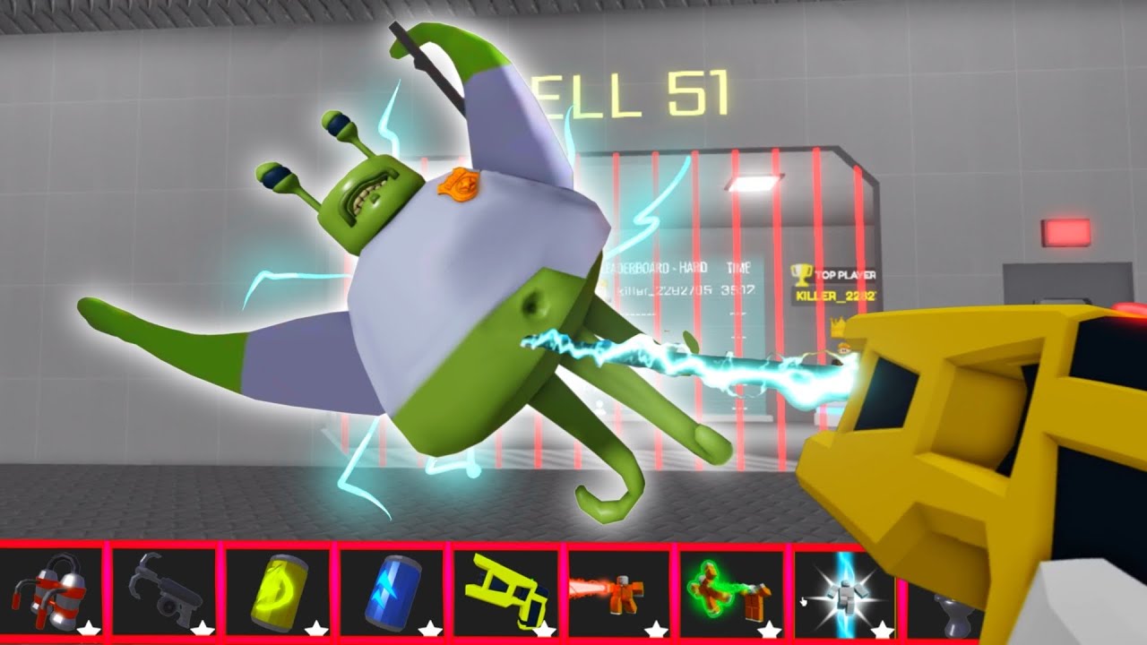 Play with ITEMS in ALIEN BARRY'S PRISON RUN! - HARD MODE! Walkthrough ...